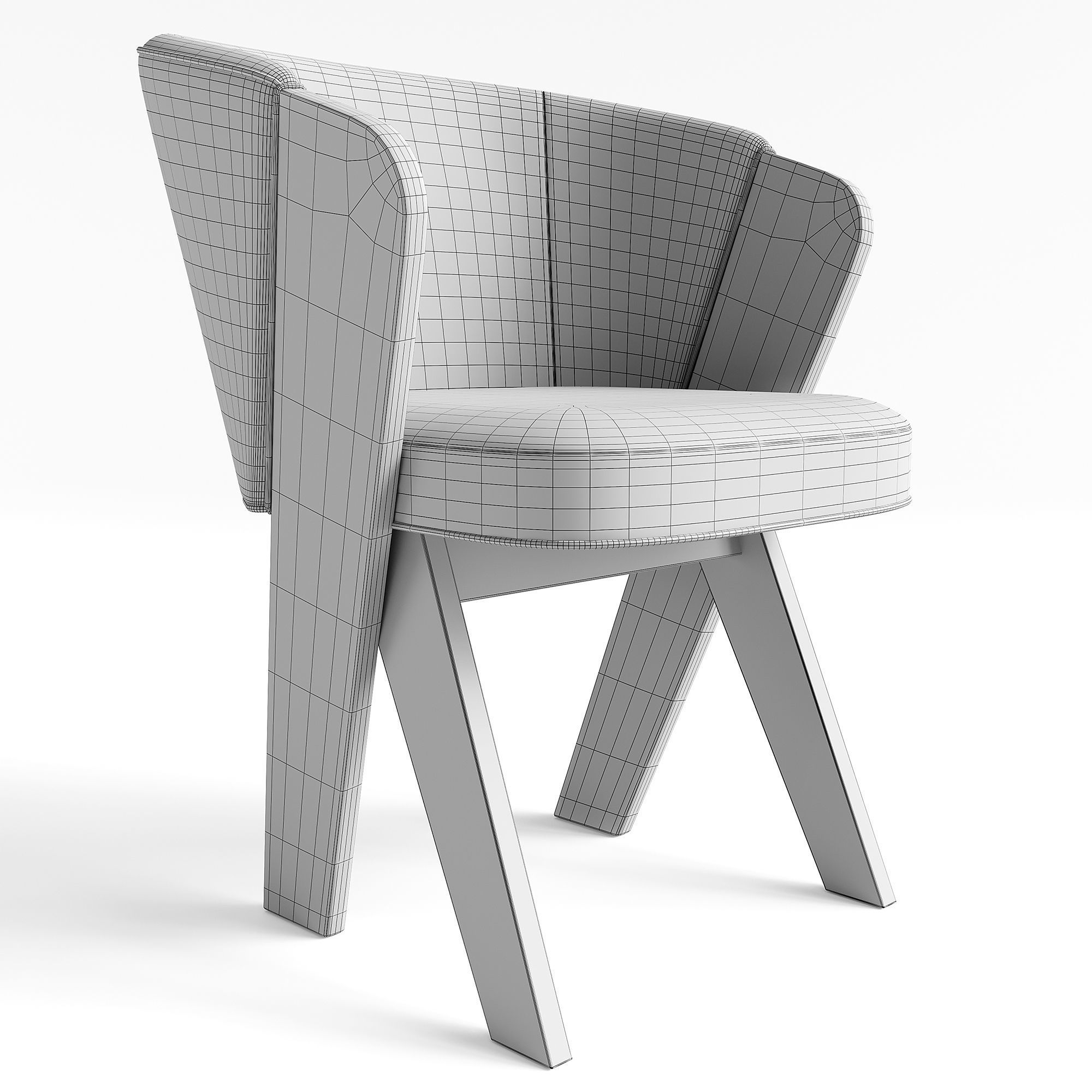 3D model Chair Adrienne by Pierre Frey VR / AR / low-poly | CGTrader