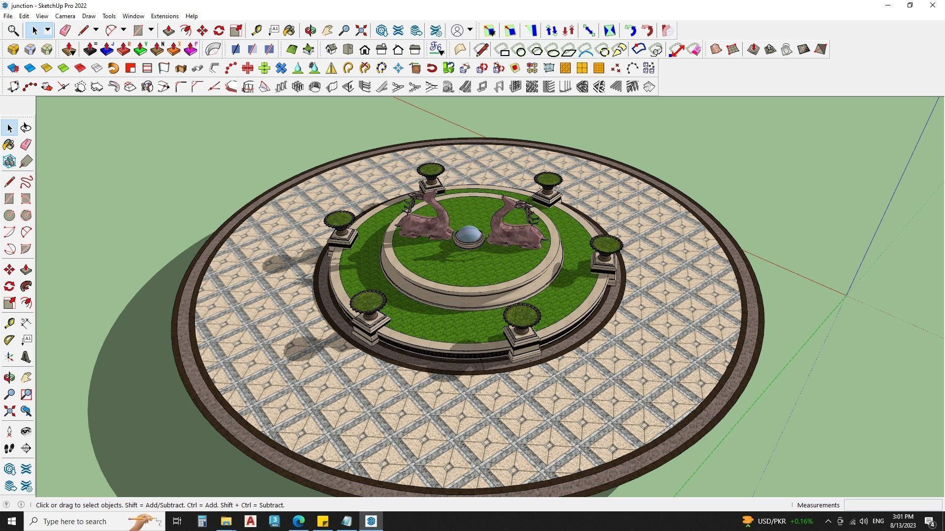 Roundabout 3D model 3D model | CGTrader