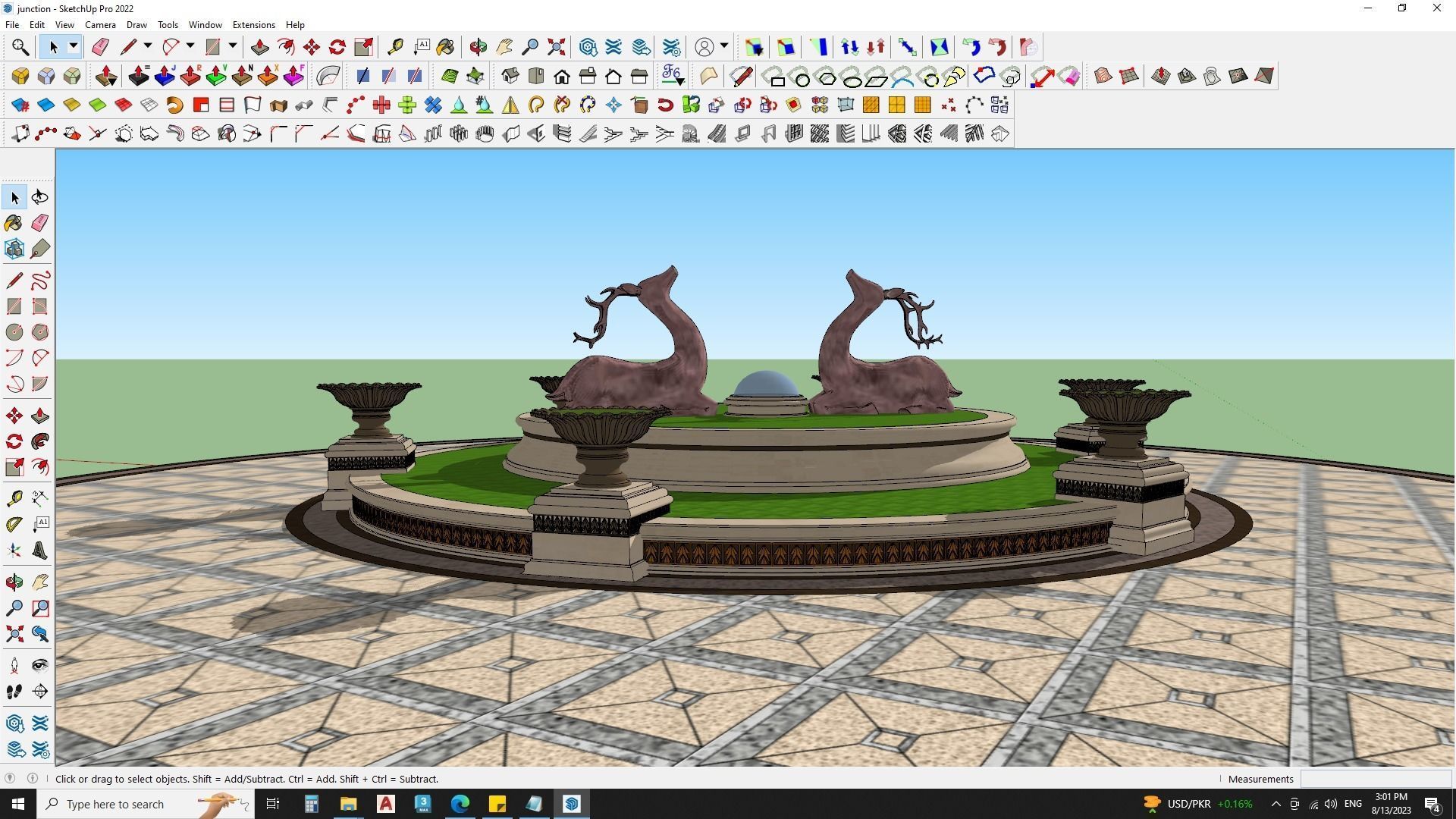 Roundabout 3D model 3D model | CGTrader