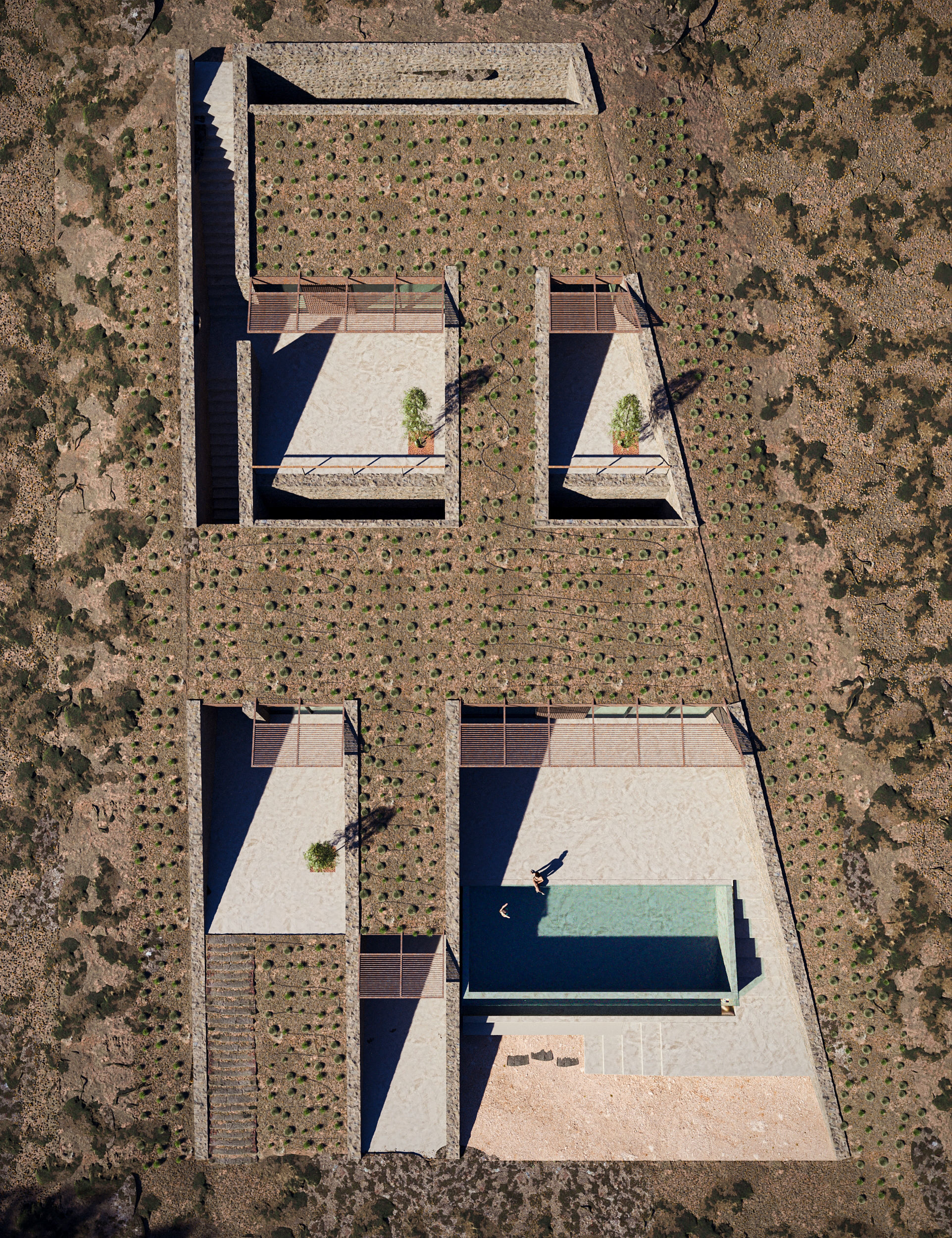 Ncaved House MOLD Architects 3D model animated | CGTrader