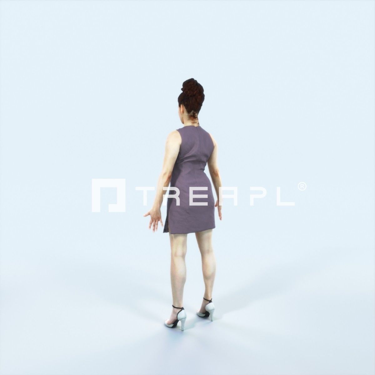 3D model Yearn F Animated Rigged Event Elegant Woman VR / AR / low-poly ...