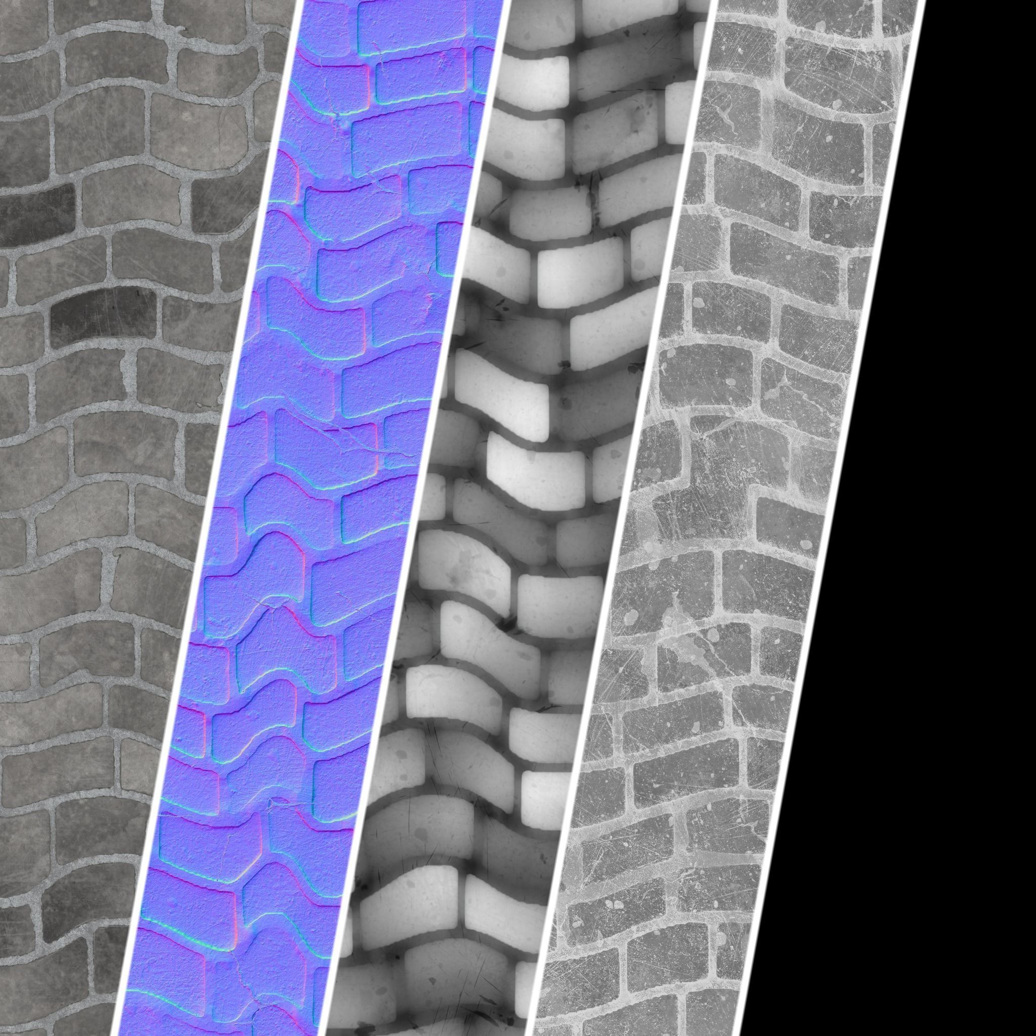 Texture Pavement Materials 59- Sbsar Pbr 4k Seamless VR / AR / low-poly ...