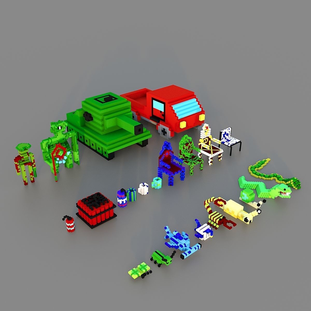 Minecraft Asset 3D model | CGTrader