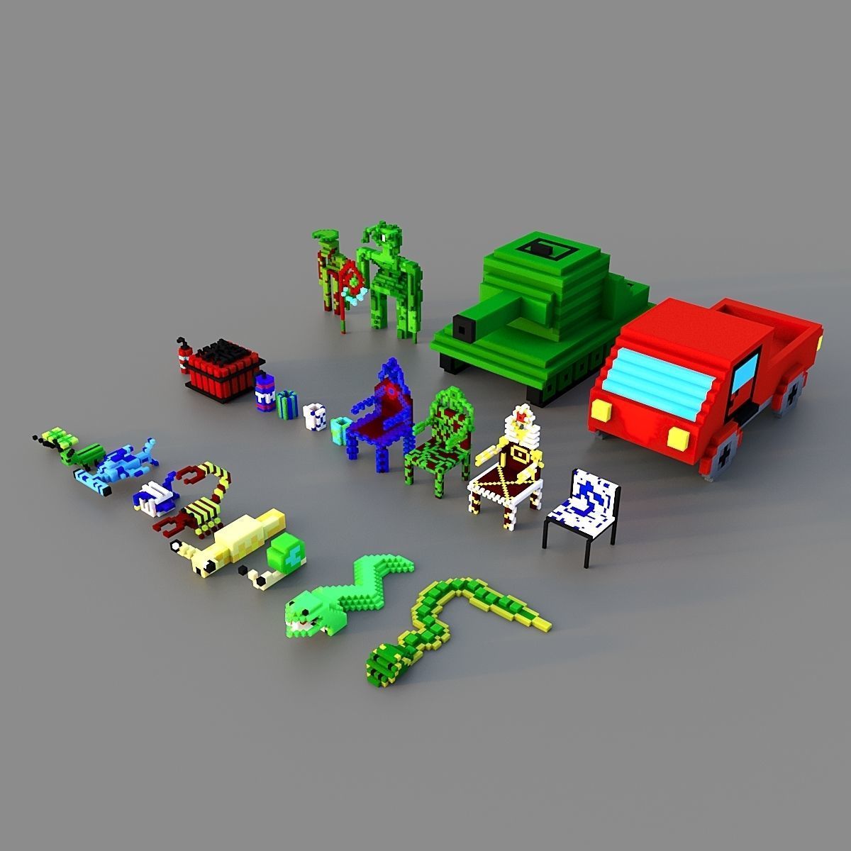 Minecraft Asset 3D model | CGTrader