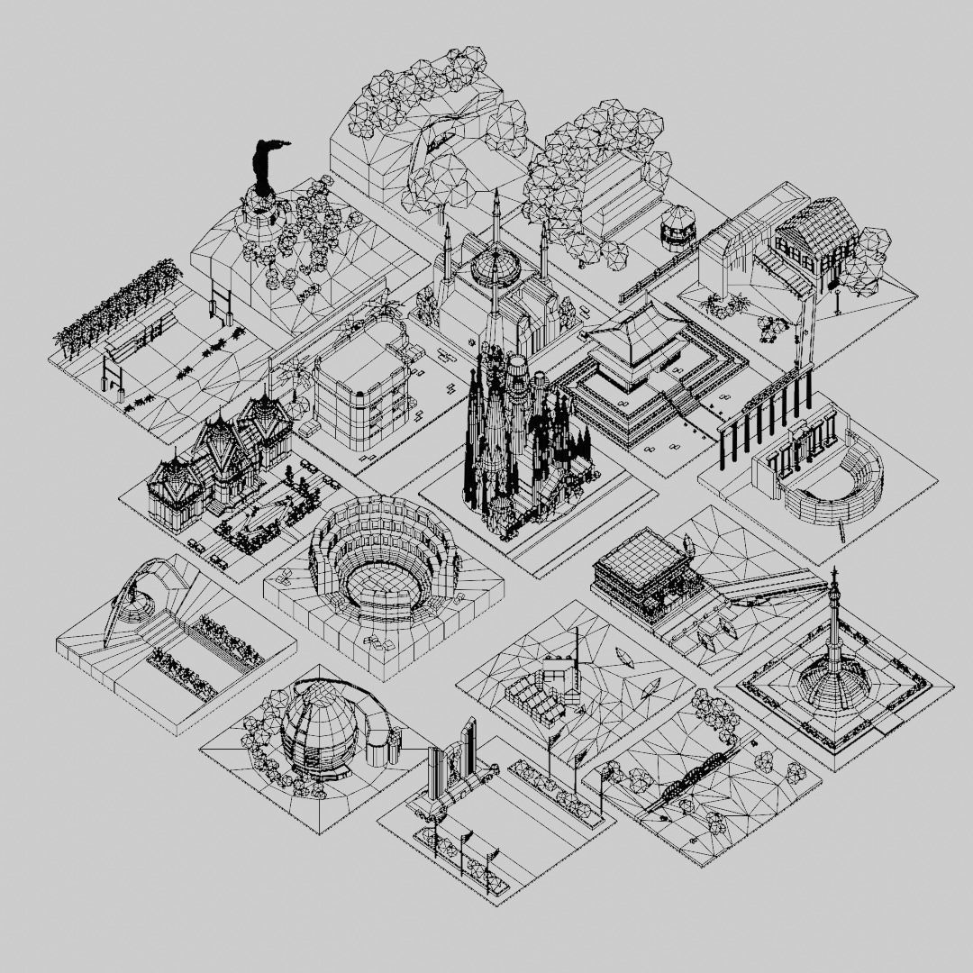 3D model Landmarks of the world S part 2 to T VR / AR / low-poly | CGTrader