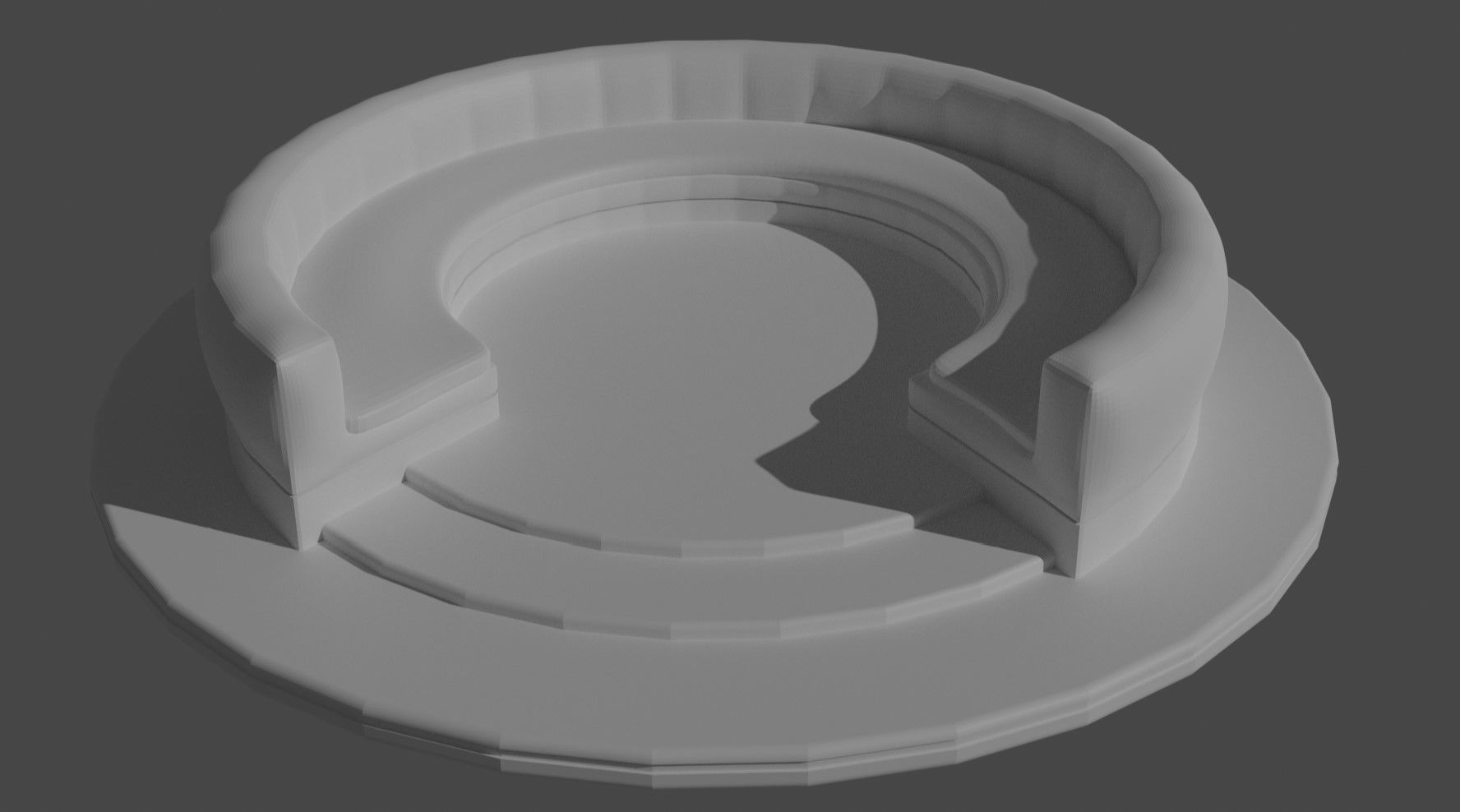 Circular Sofa free VR / AR / low-poly 3D model | CGTrader