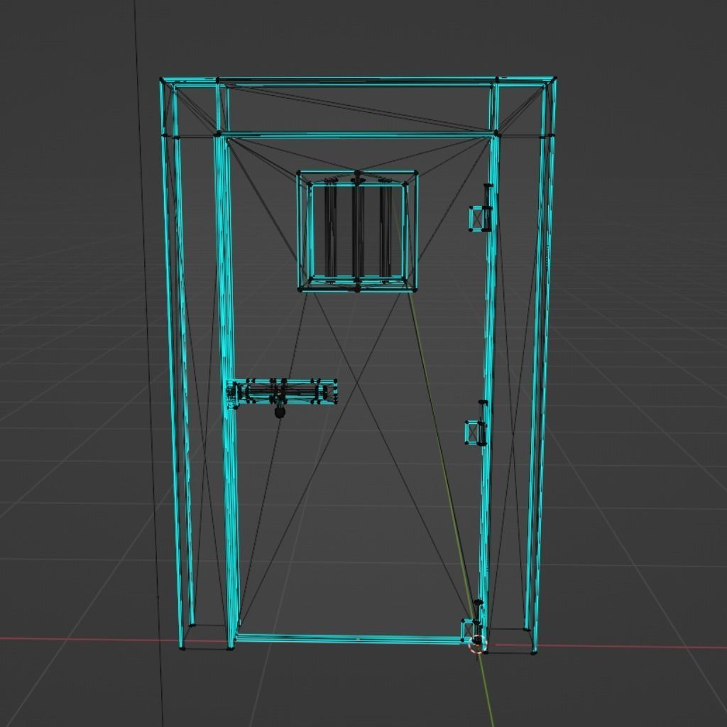 3D model Door Prison Cell Gate Low-poly PBR VR / AR / low-poly | CGTrader