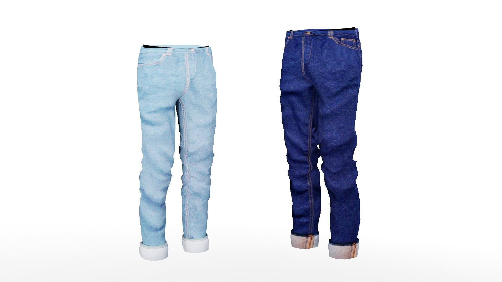 Pack of 10 Anime Jeans Collection 3D model | CGTrader