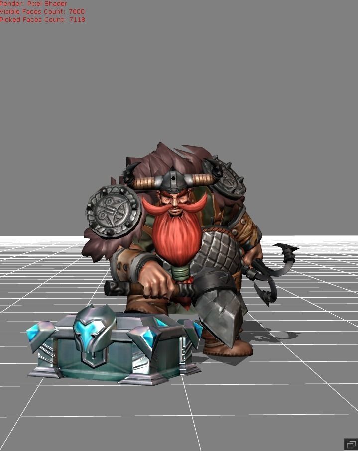 Franco Frozen Warrior Skin 3D model animated rigged | CGTrader