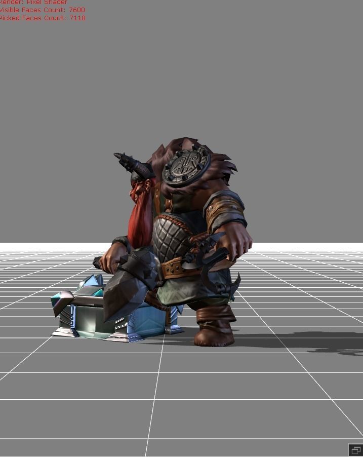 Franco Frozen Warrior Skin 3D model animated rigged | CGTrader