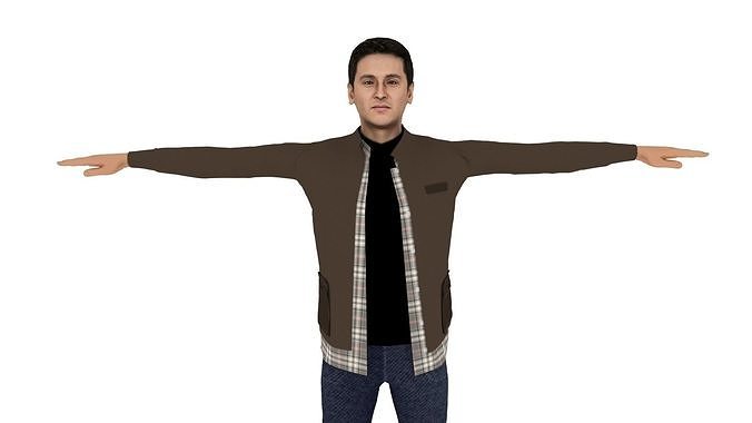 3D model Realistic Man VR / AR / low-poly | CGTrader