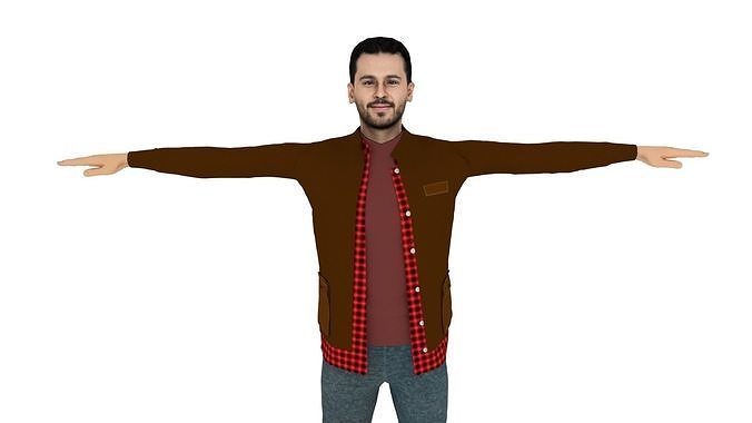 3D model Realistic Man VR / AR / low-poly | CGTrader