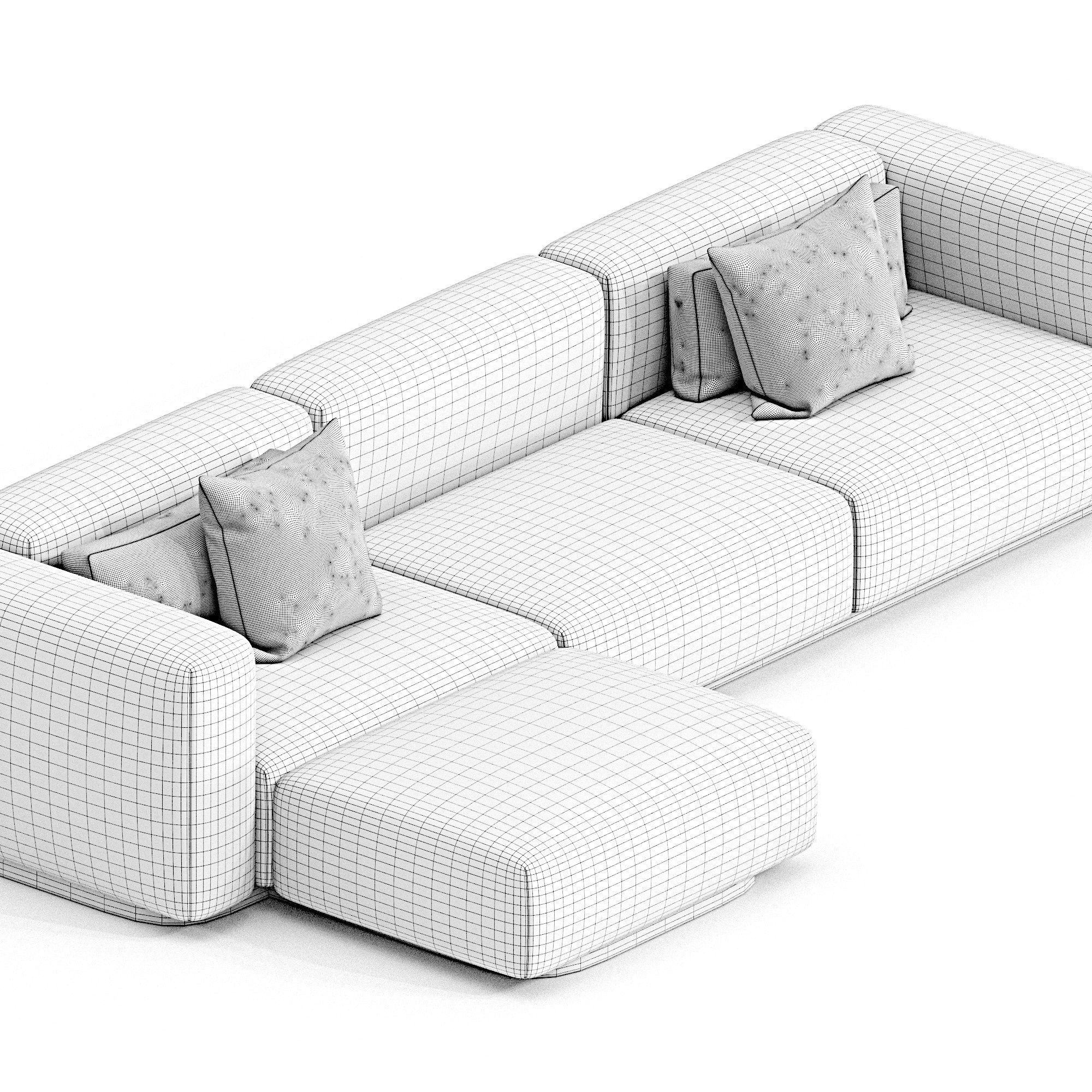 Sofa Vitra Soft Modular 3D model | CGTrader