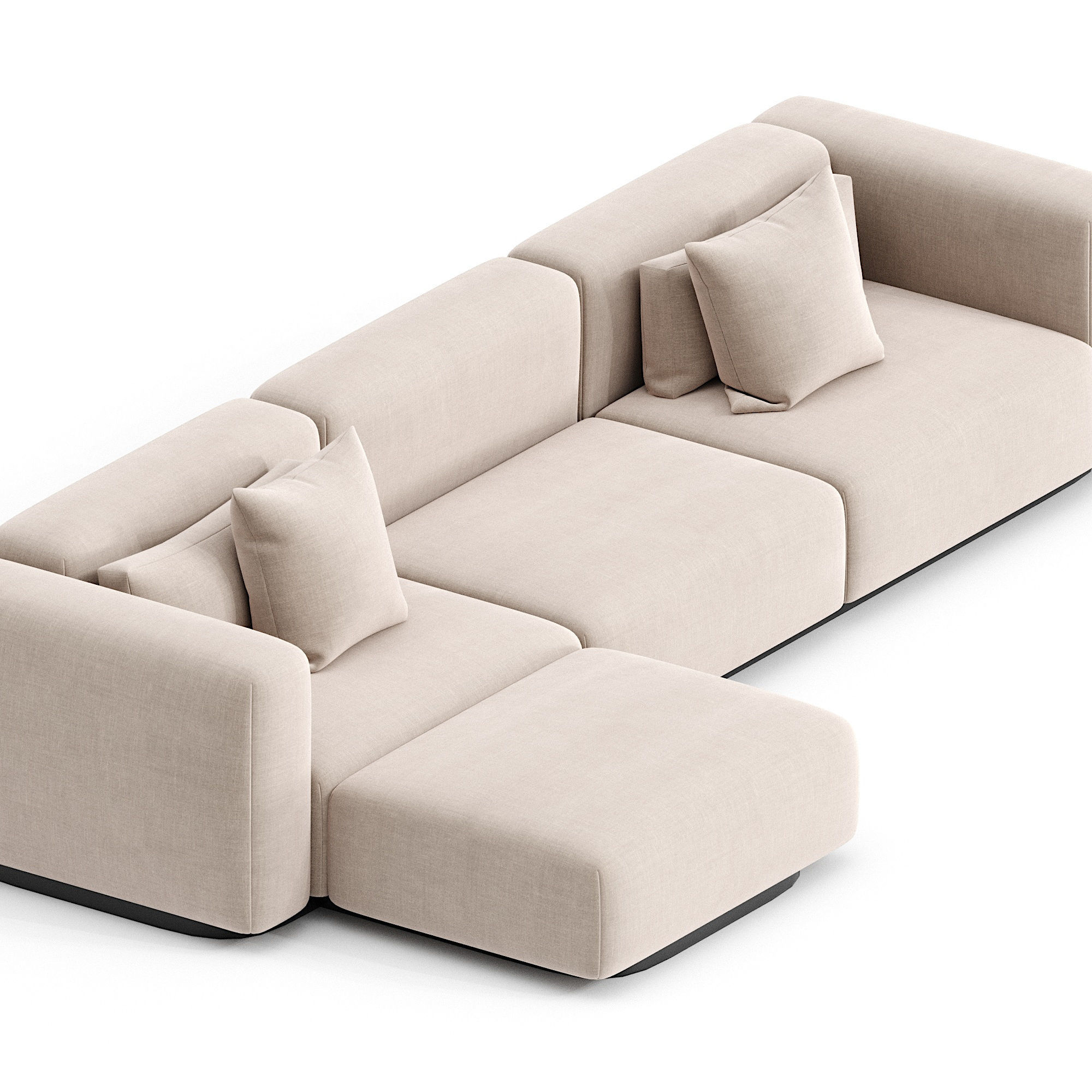 Sofa Vitra Soft Modular 3D model | CGTrader