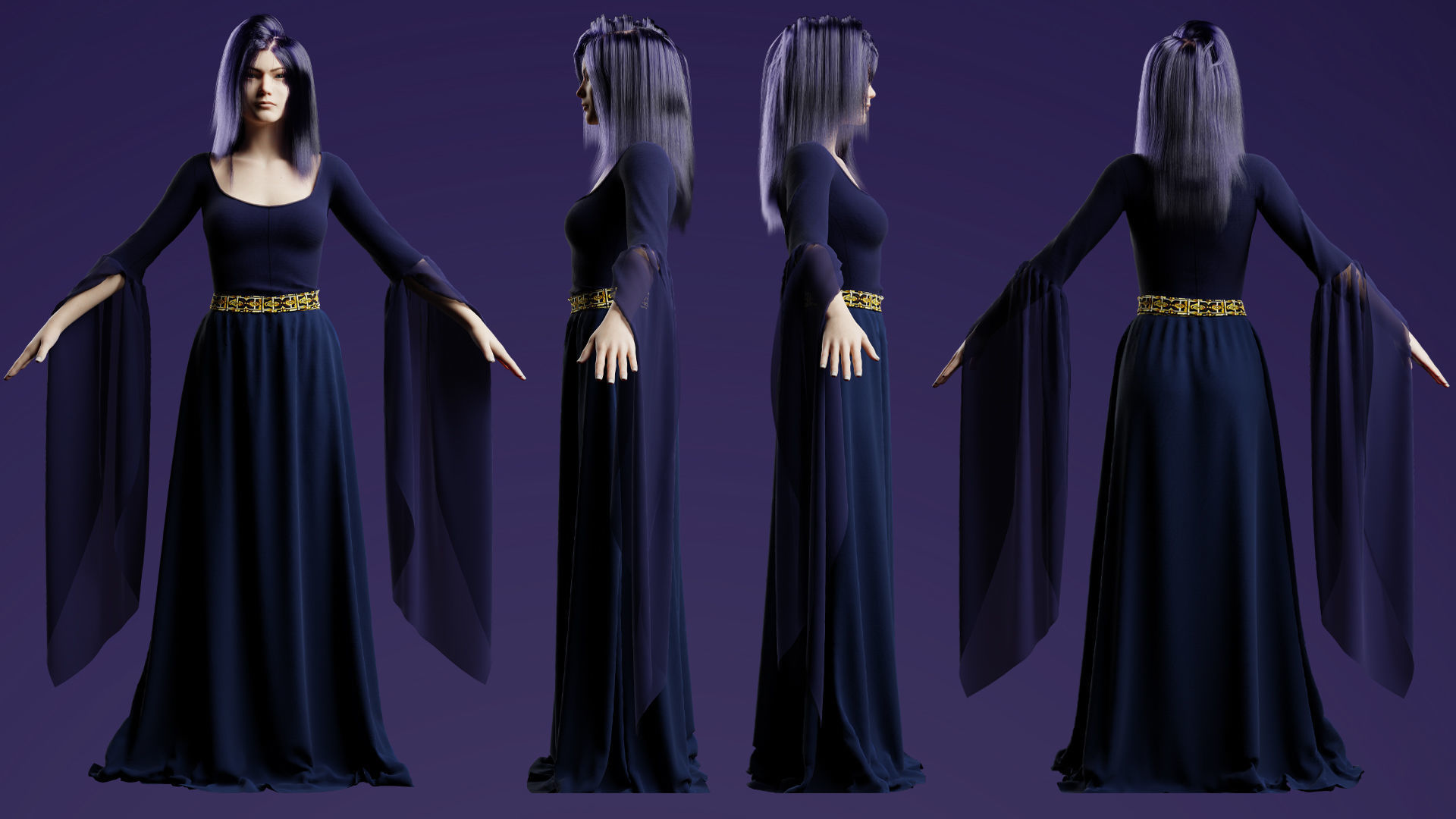 Emma - Female Rigged Character 3D model rigged | CGTrader