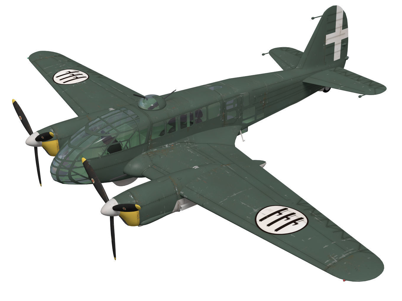 Caproni Ca313 RPB 3D model | CGTrader