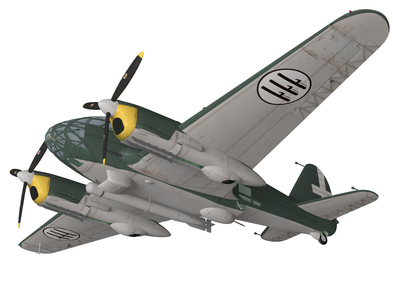 Caproni Ca313 RPB 3D model | CGTrader