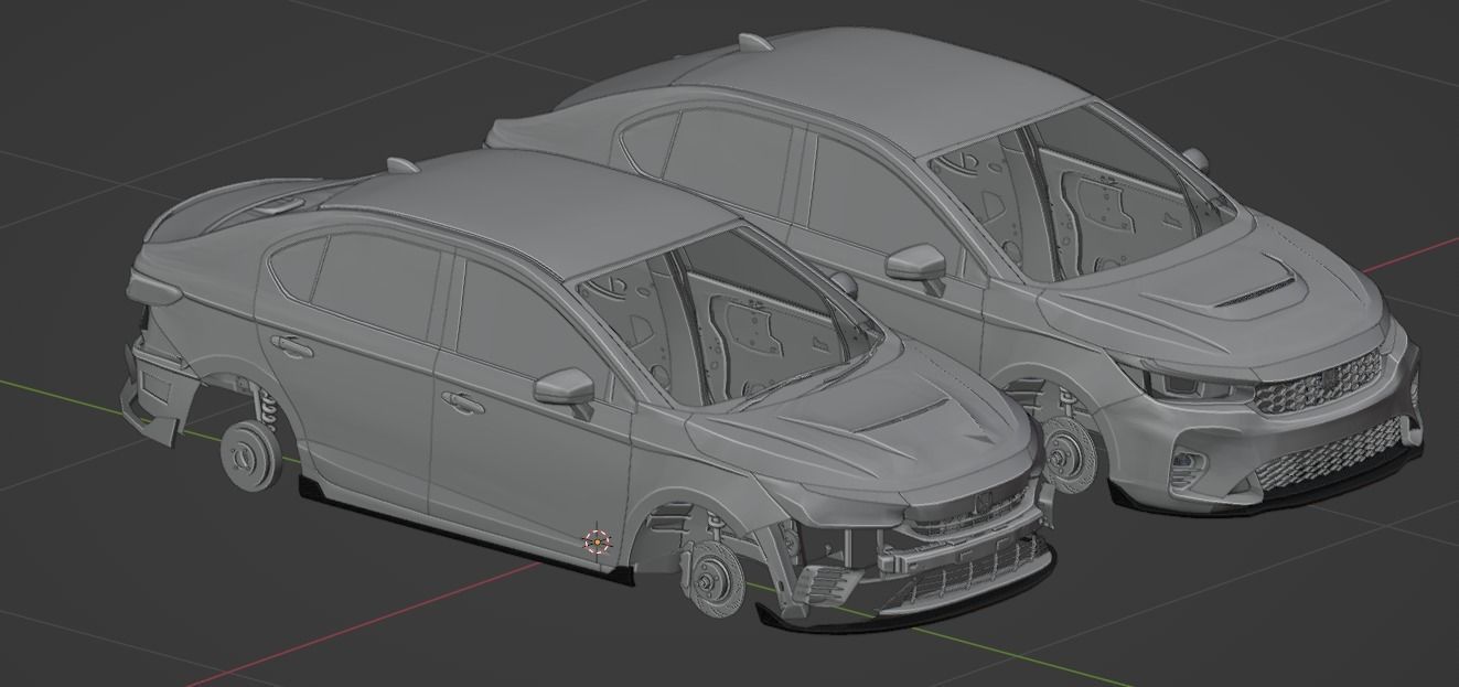car Honda city 2021 -2023 3D model animated | CGTrader