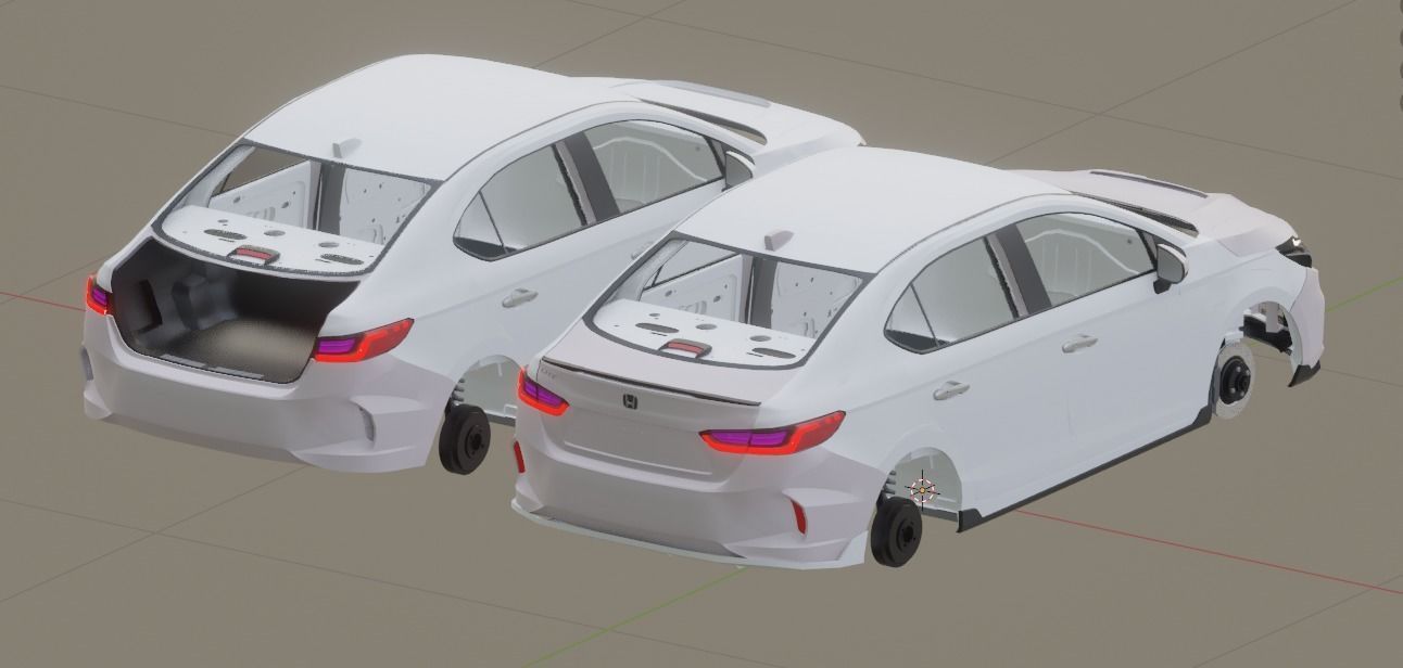 car Honda city 2021 -2023 3D model animated | CGTrader
