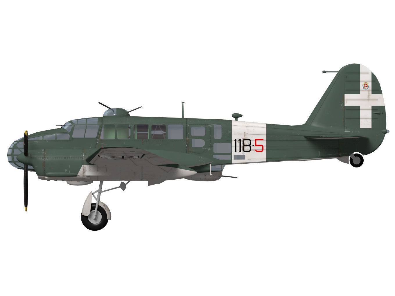 Caproni Ca314 3D model | CGTrader