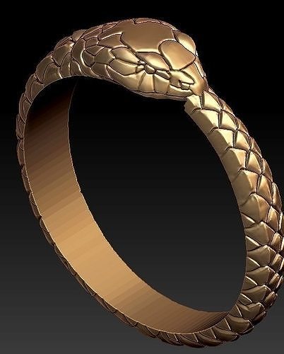 snake ring 3D model 3D printable | CGTrader