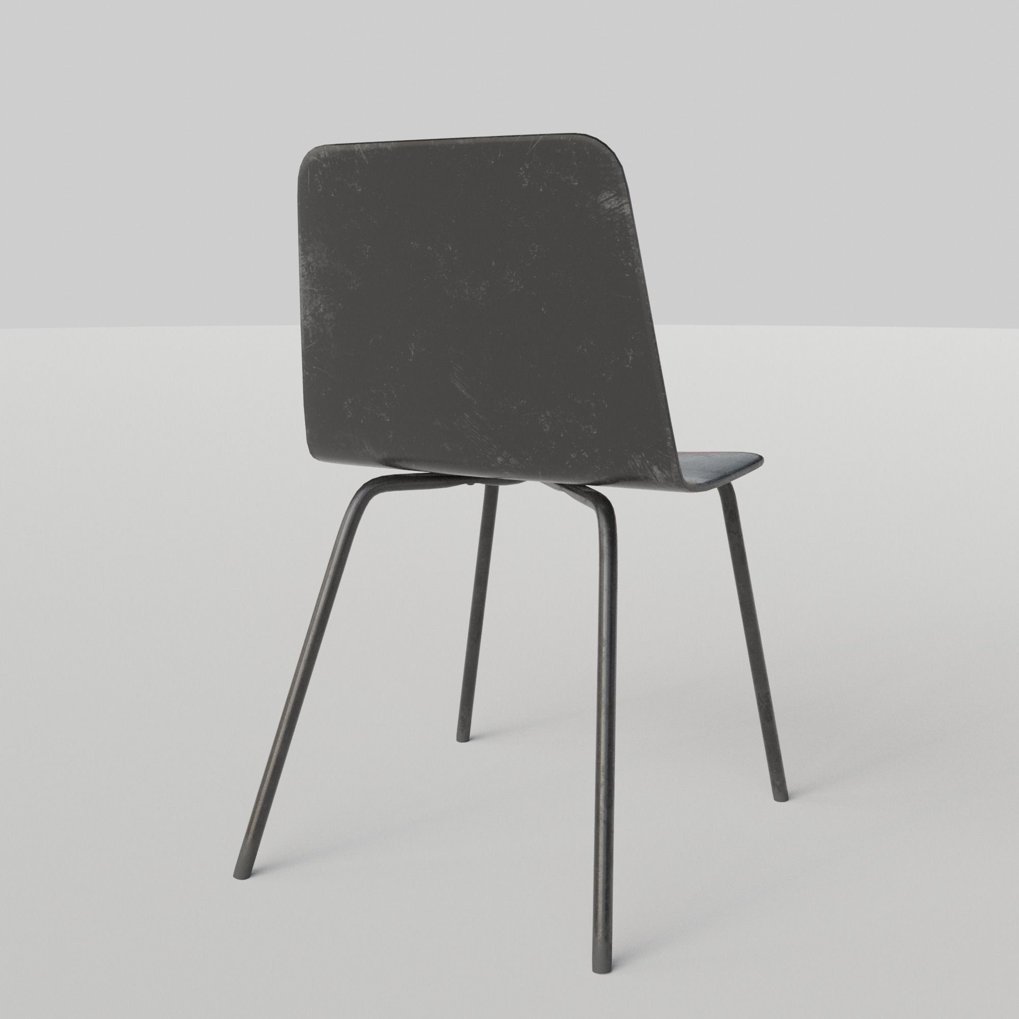 3D model Fiberglass Plastic Chair VR / AR / low-poly | CGTrader