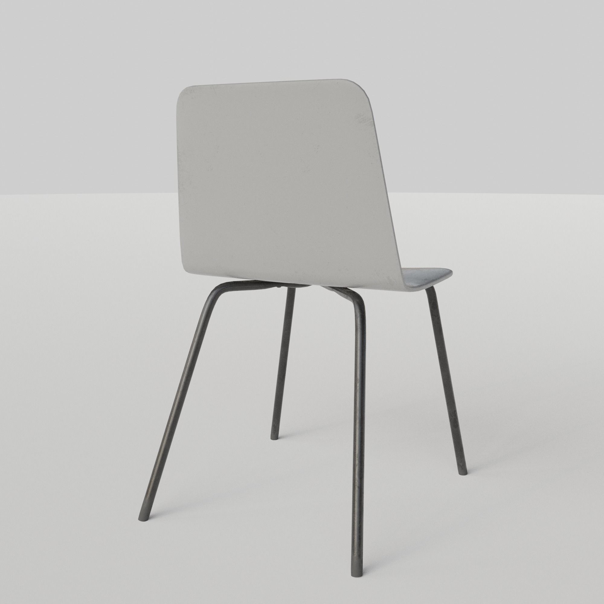 3D model Fiberglass Plastic Chair VR / AR / low-poly | CGTrader