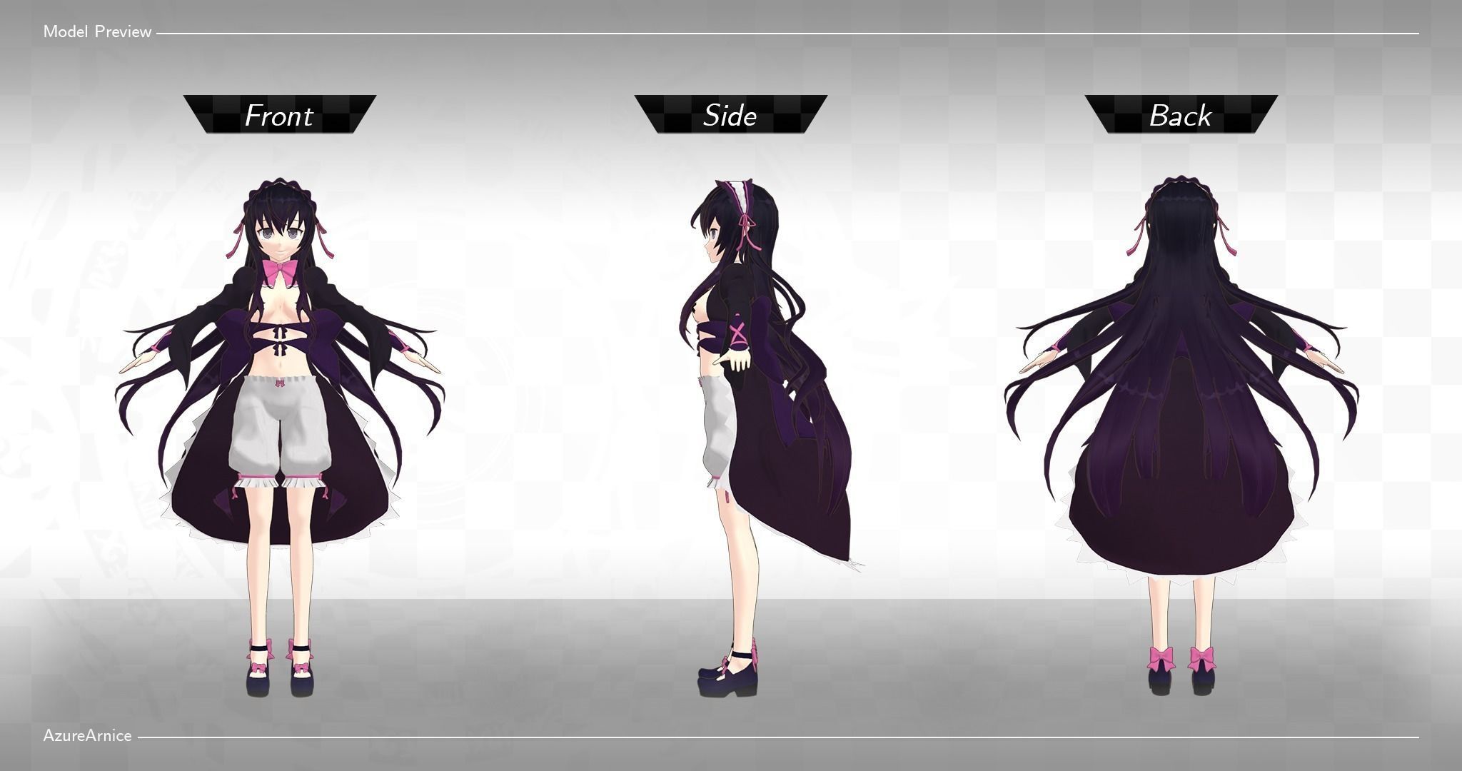 3D model Highschool DxD - Ophis MMD Model VR / AR / low-poly | CGTrader