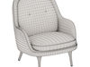 fritz hansen jh4 fri easy chair 3D model | CGTrader