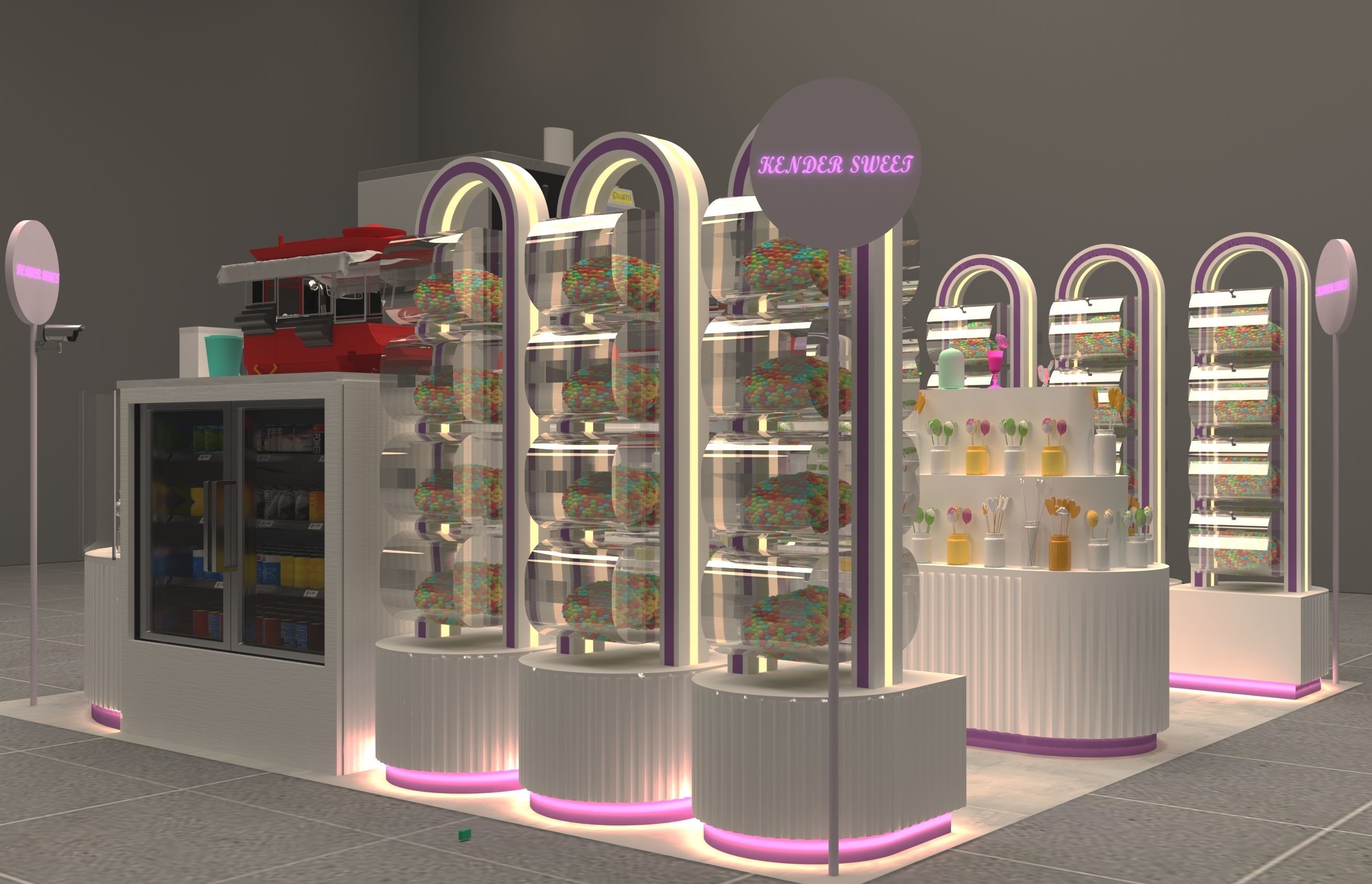 CANDY BOOTH 3D model | CGTrader