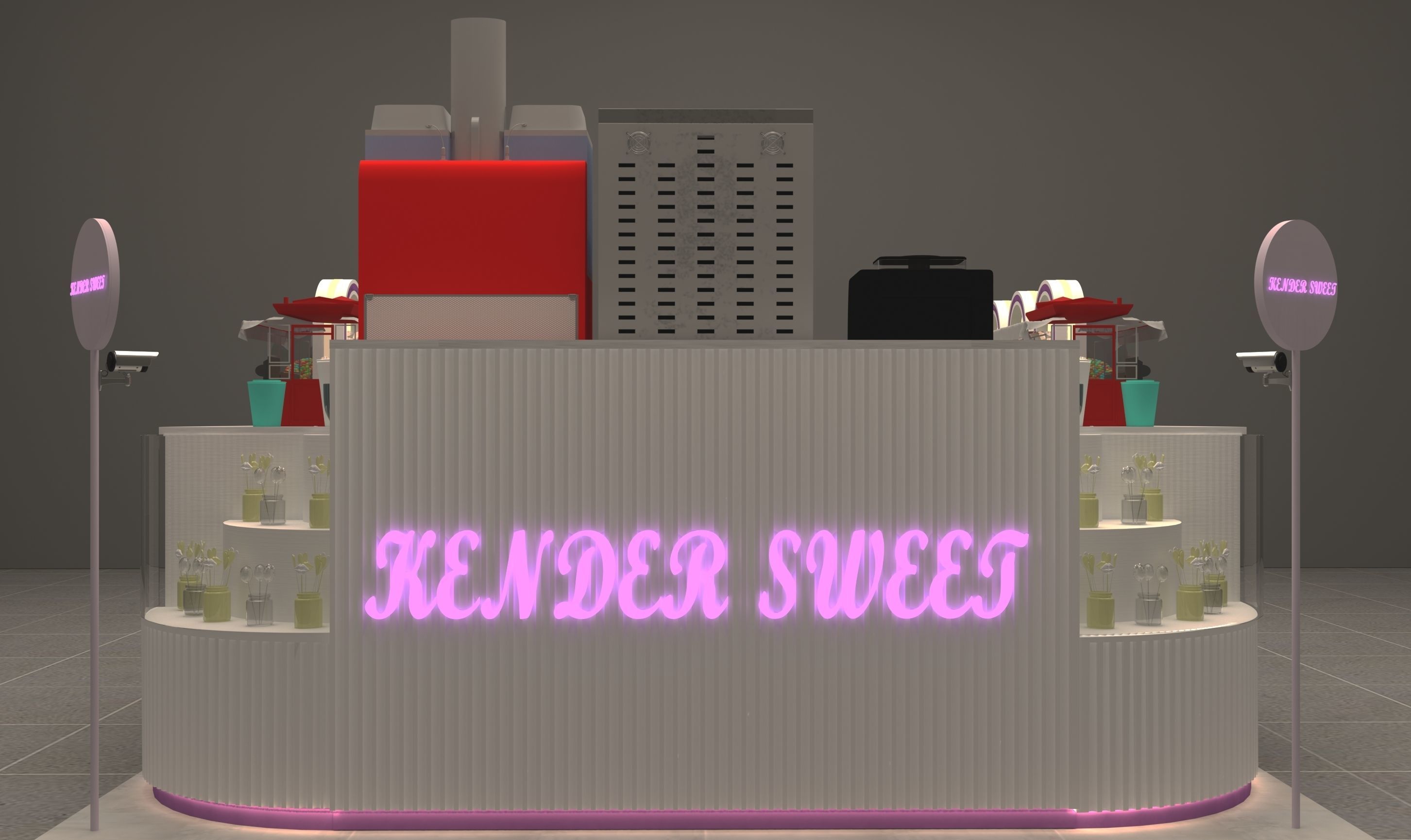 CANDY BOOTH 3D model | CGTrader