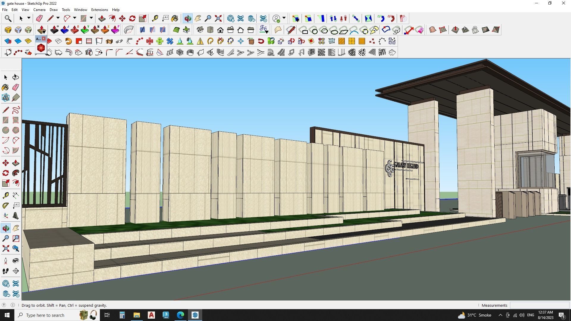 3d model of gatehouse 3D model | CGTrader