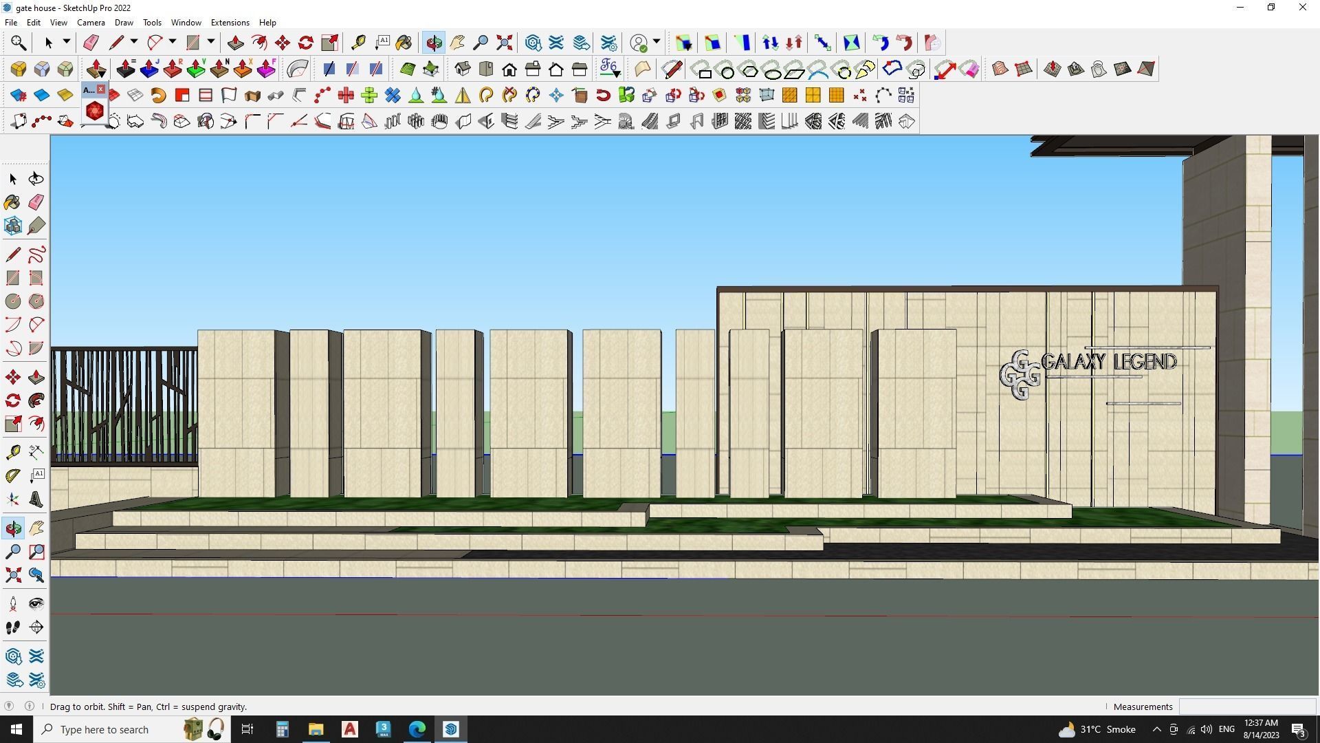 3d model of gatehouse 3D model | CGTrader