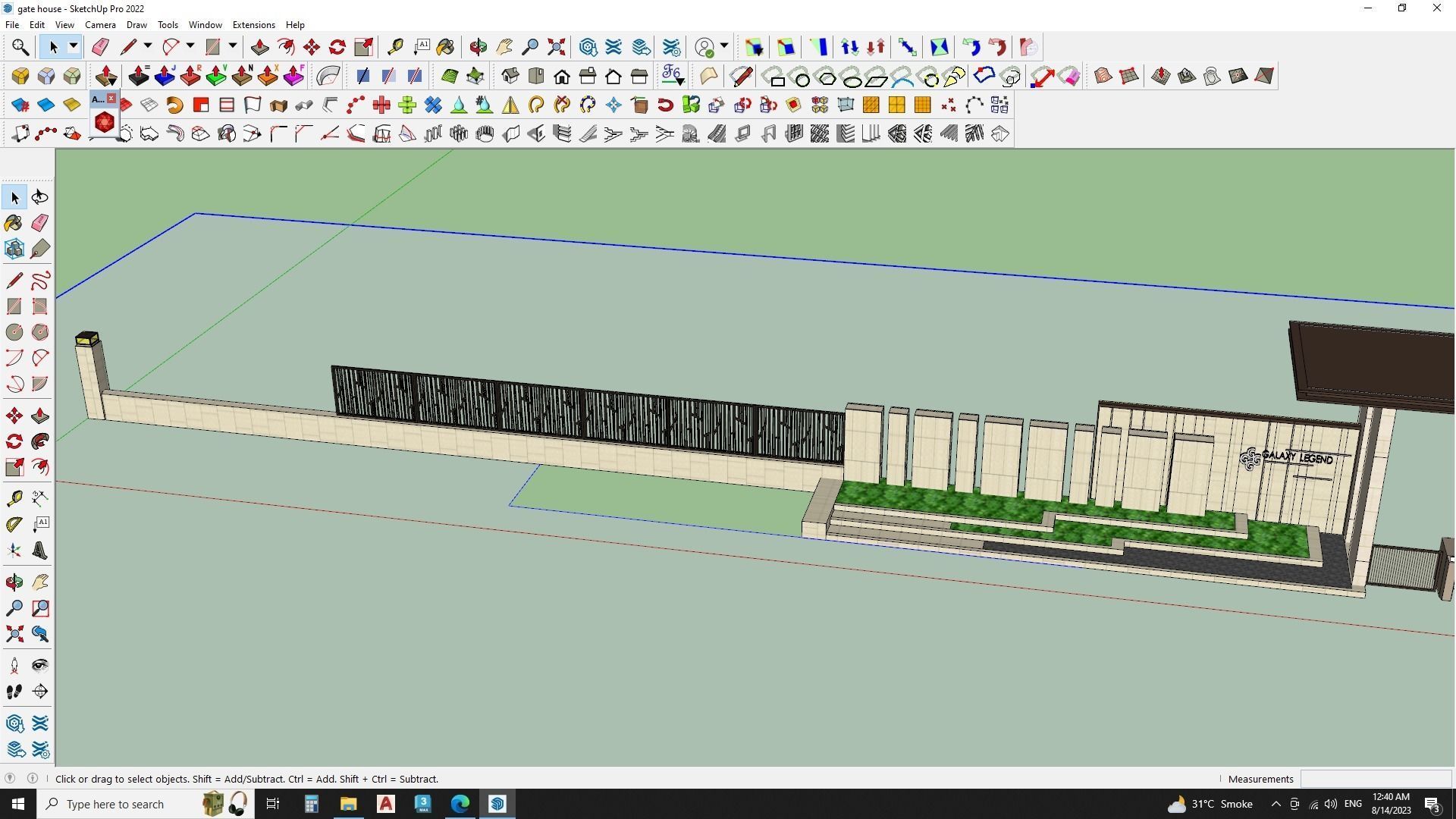 3d model of gatehouse 3D model | CGTrader