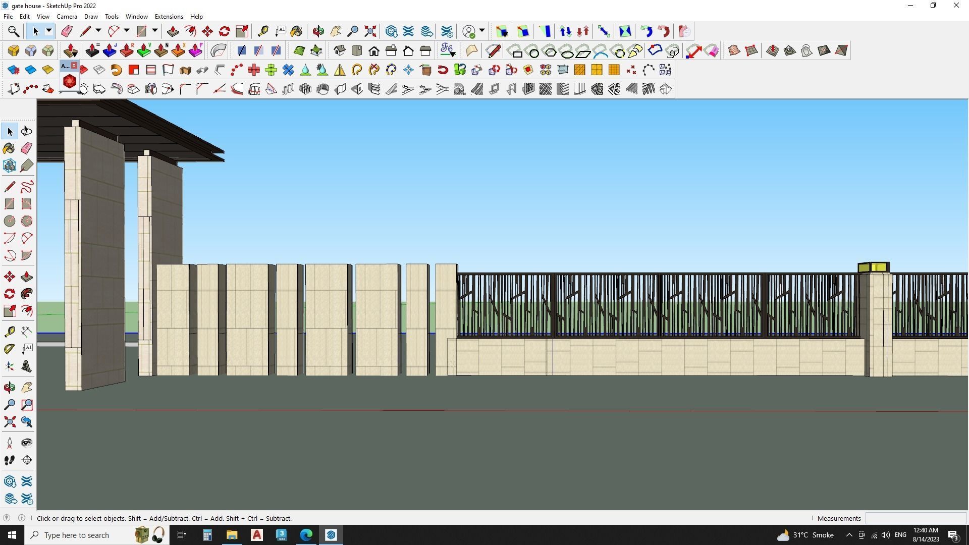 3d model of gatehouse 3D model | CGTrader