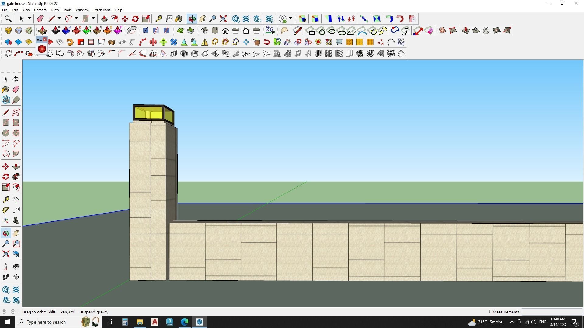 3d model of gatehouse 3D model | CGTrader