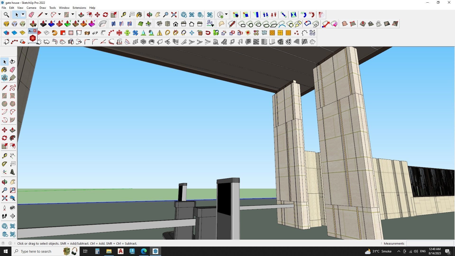 3d model of gatehouse 3D model | CGTrader