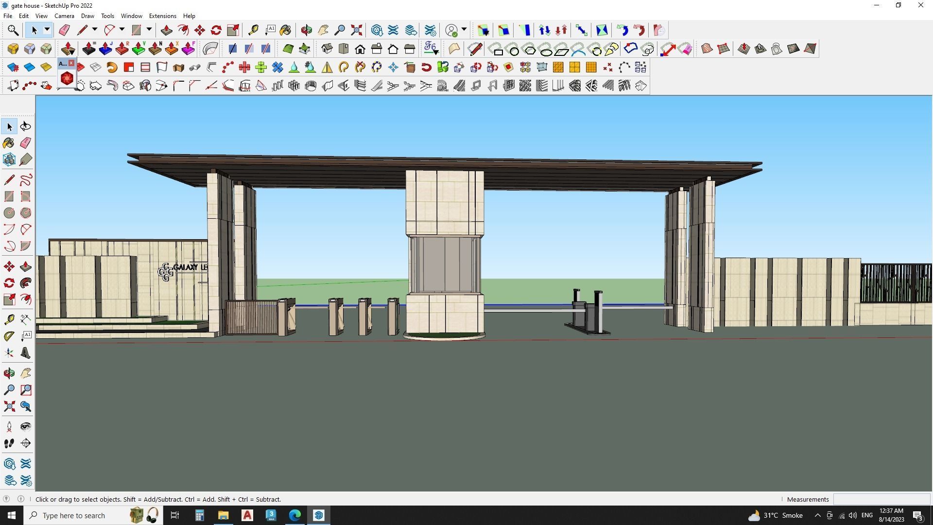 3d model of gatehouse 3D model | CGTrader