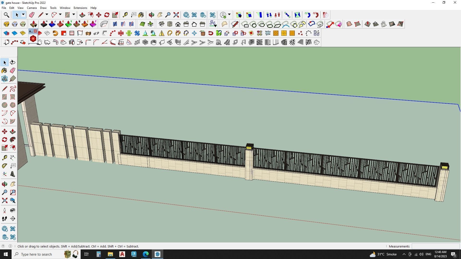 3d model of gatehouse 3D model | CGTrader