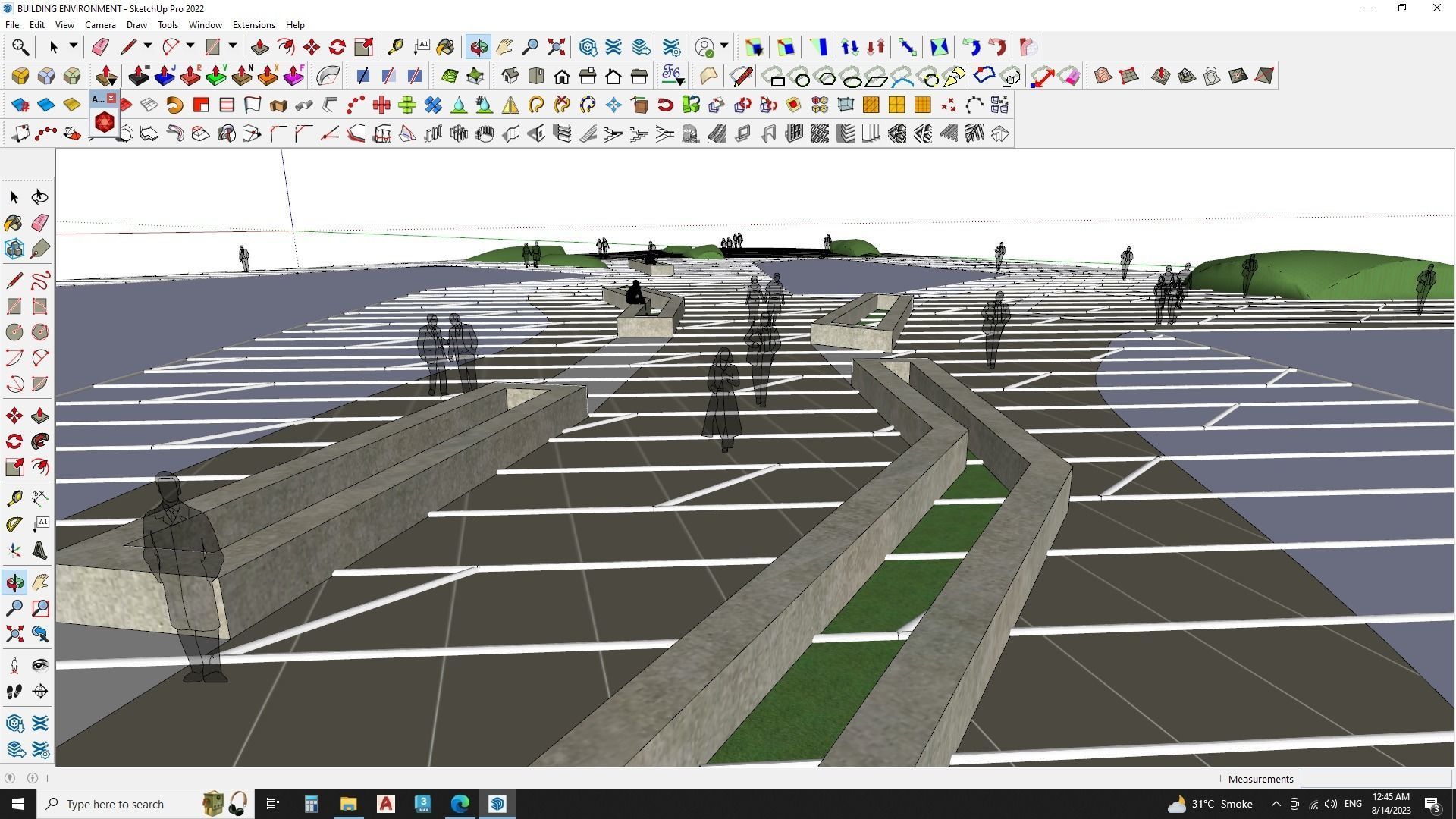 Urban 3d model around highrise building 3D model | CGTrader