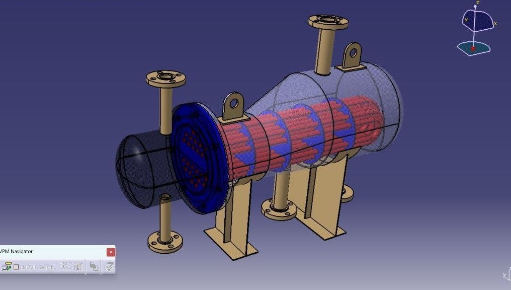 Kettle Type Heat Exchanger or Kettle Reboiler 3D model | CGTrader