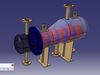 Kettle Type Heat Exchanger or Kettle Reboiler 3D model | CGTrader