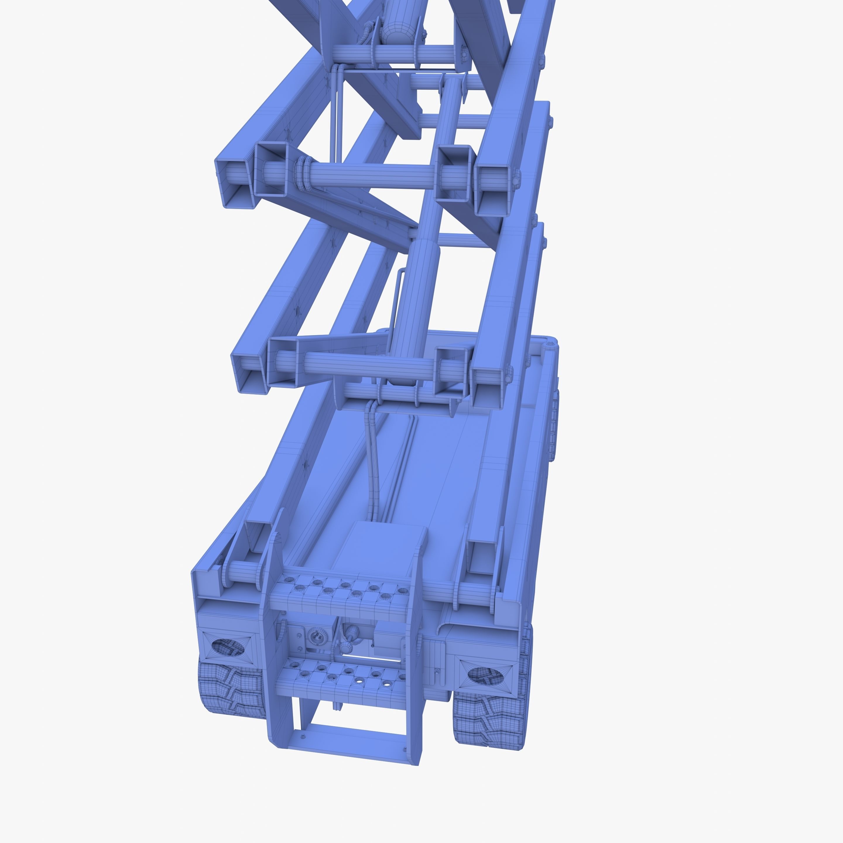 Animated Electric Scissor Lift v1 3D model animated | CGTrader
