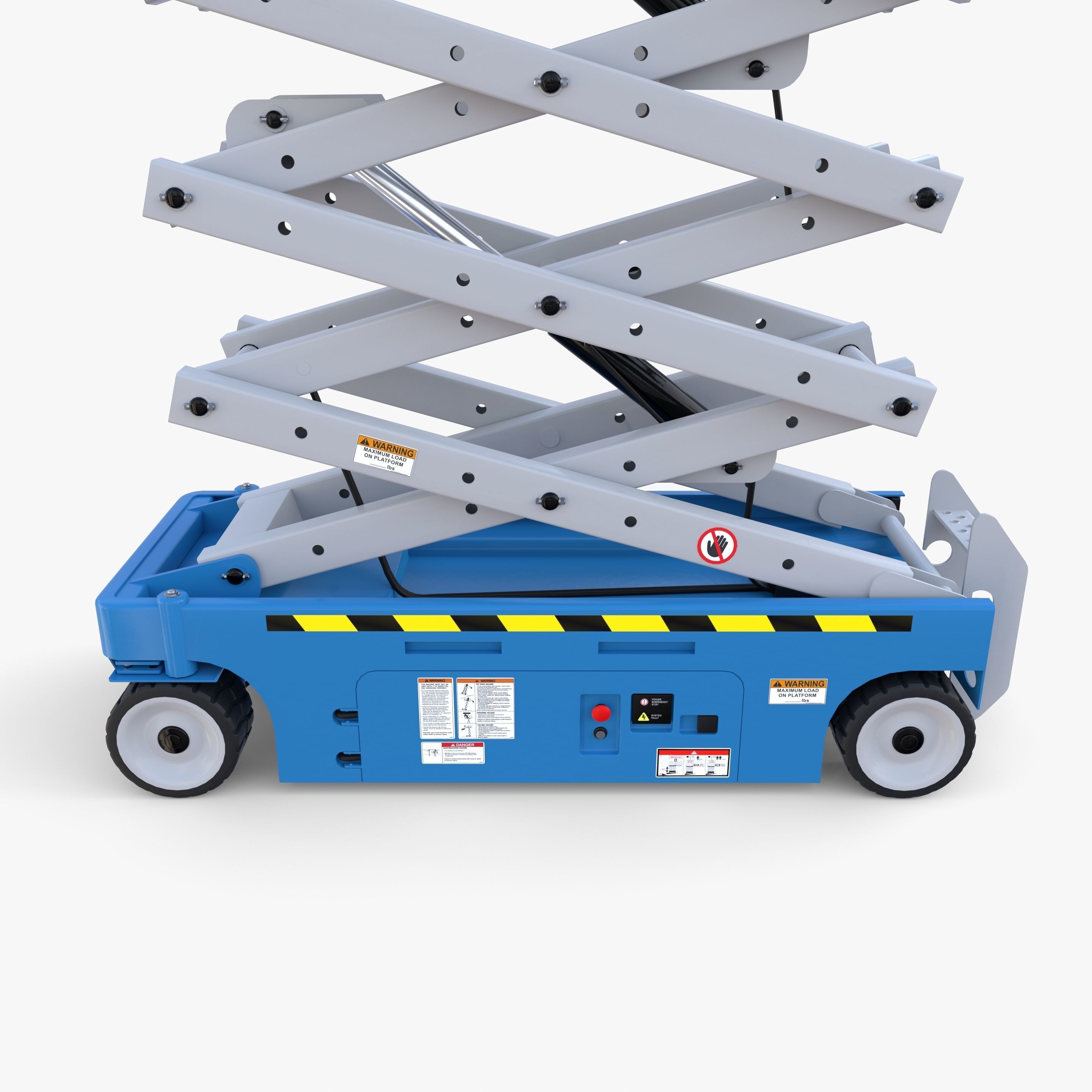Animated Electric Scissor Lift v1 3D model animated | CGTrader