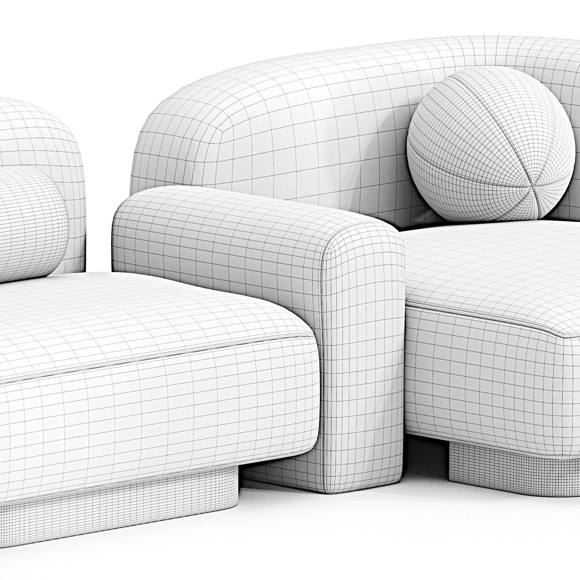 POP SOFA Delcourt Collection 3d model 3D model | CGTrader