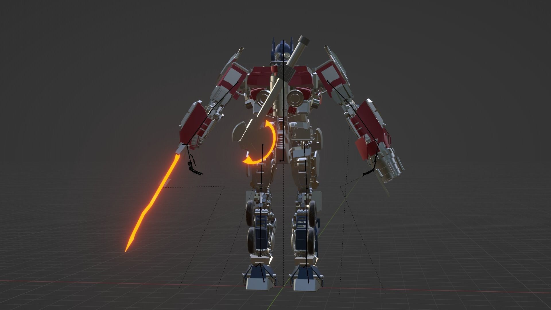 Optimus prime ROTB free 3D model rigged | CGTrader