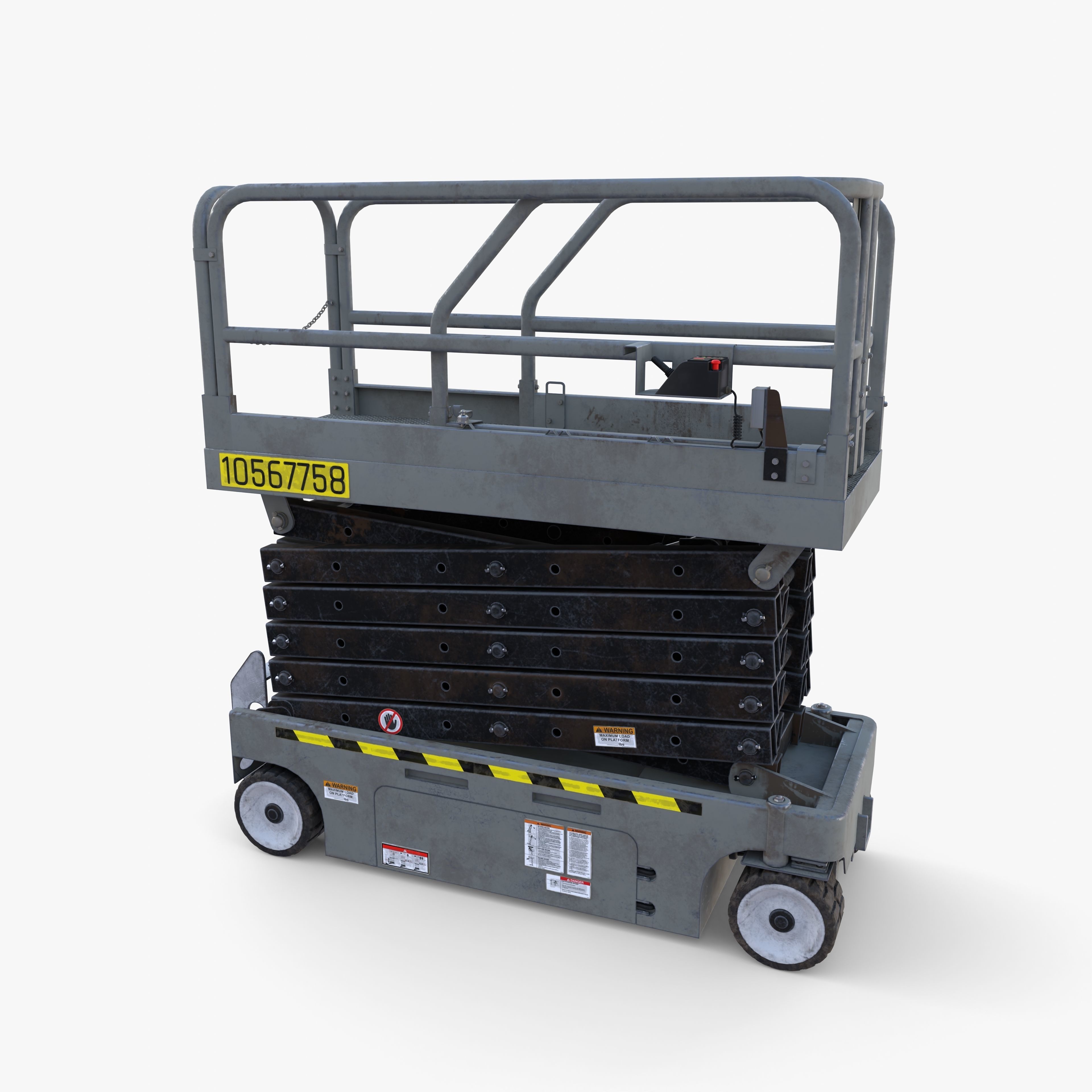 3D model Animated Electric Scissor Lift v3 VR / AR / low-poly | CGTrader