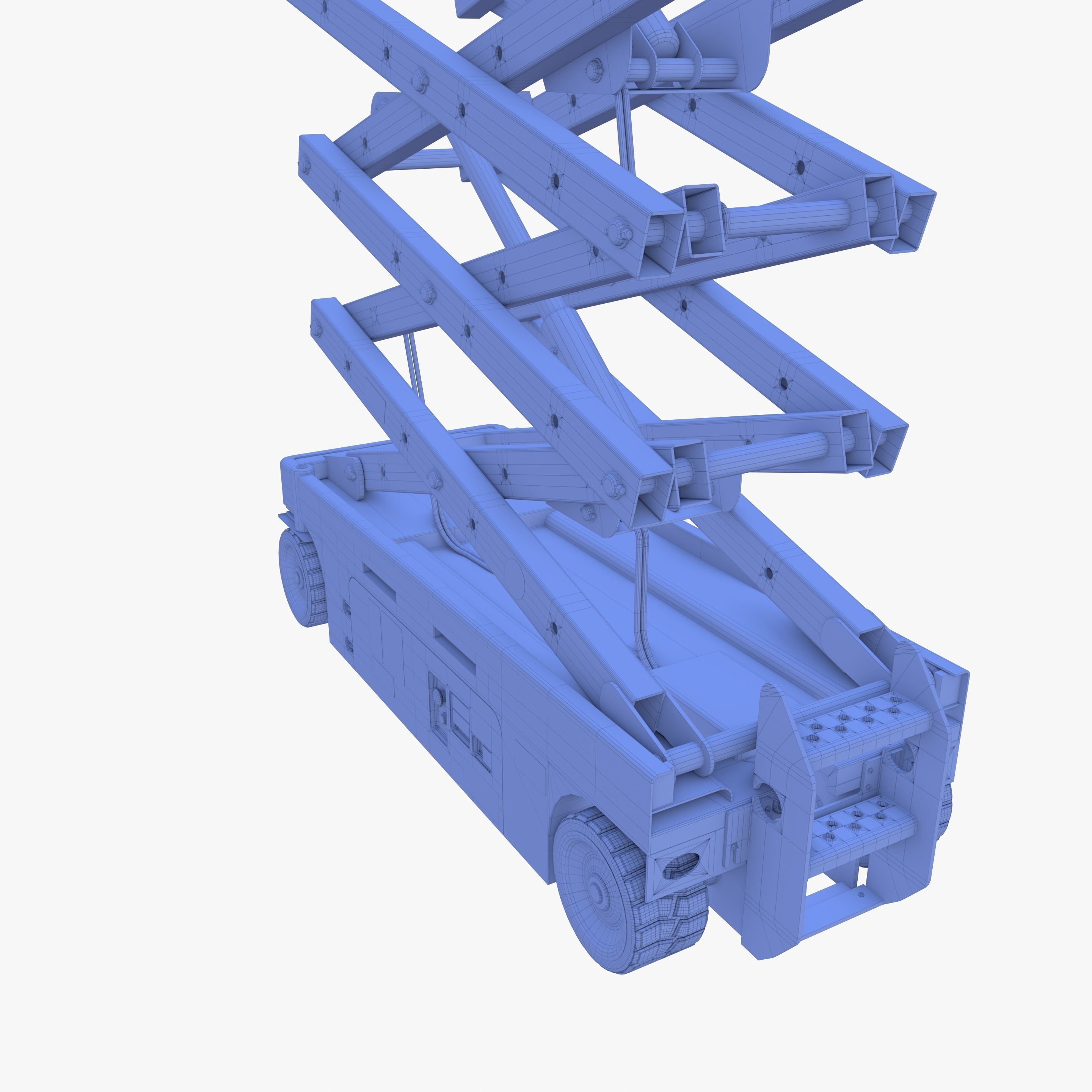 3D model Animated Electric Scissor Lift v3 VR / AR / low-poly | CGTrader