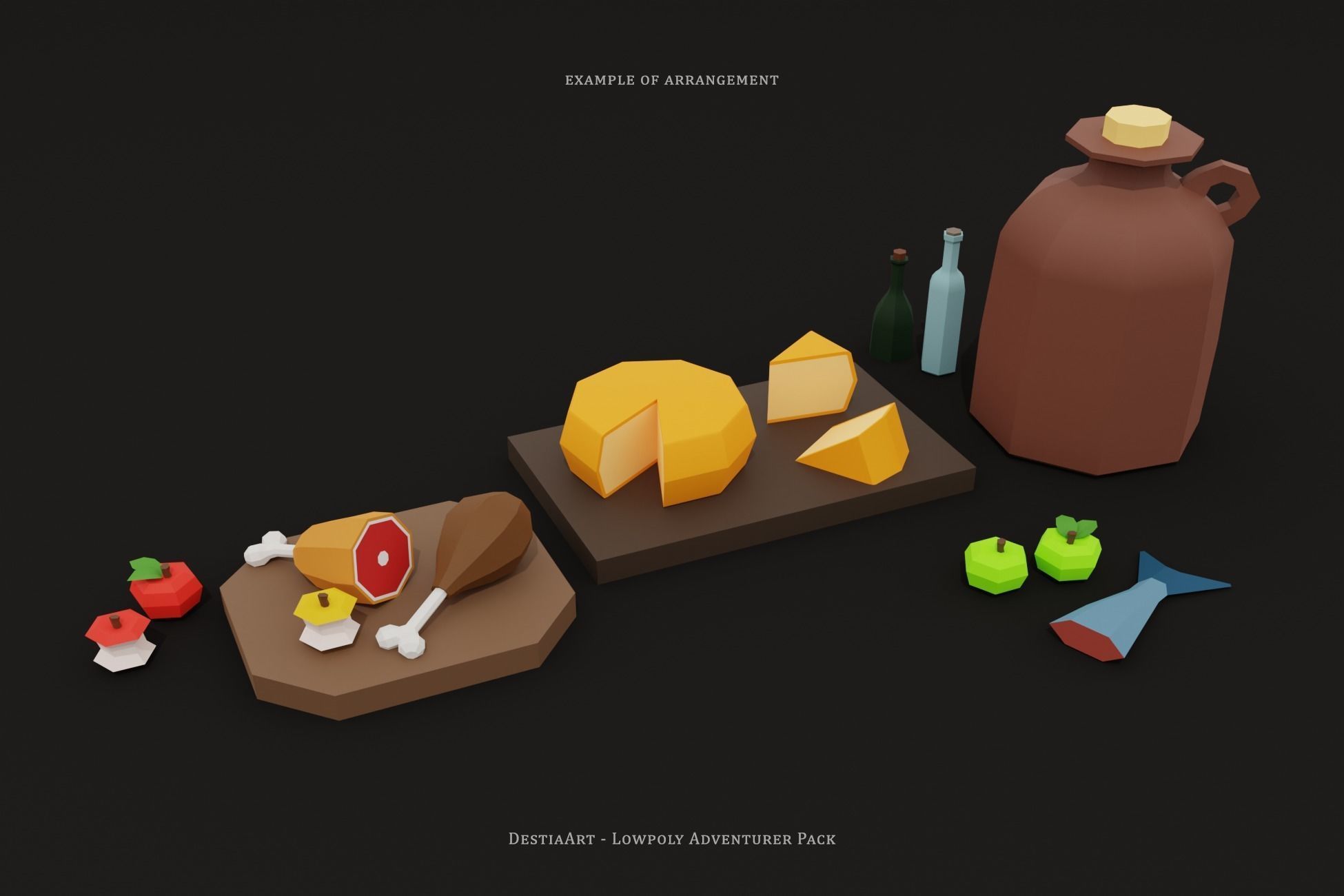3D model Lowpoly Adventurer Pack VR / AR / low-poly | CGTrader