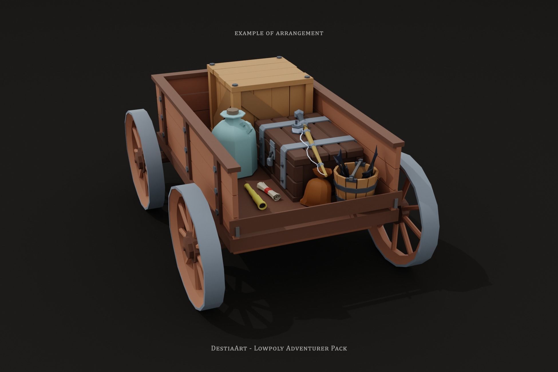 3D model Lowpoly Adventurer Pack VR / AR / low-poly | CGTrader